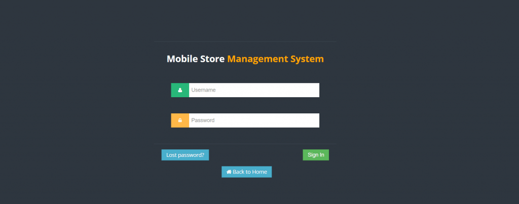Mobile Store Management System