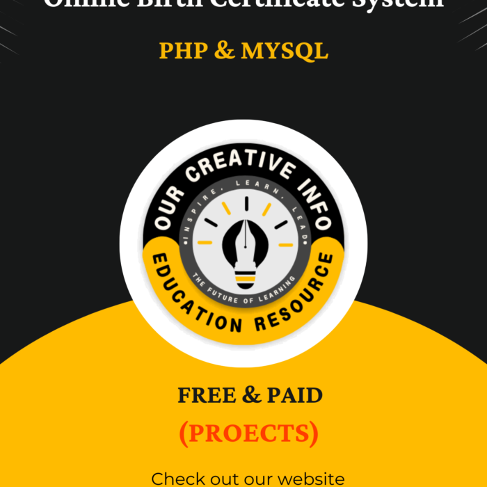 Online Birth Certificate System